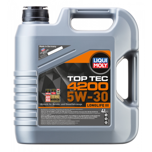 LIQUI MOLY TOP TEC 4200 5W-30 4 LTS. – Aceitera Regional